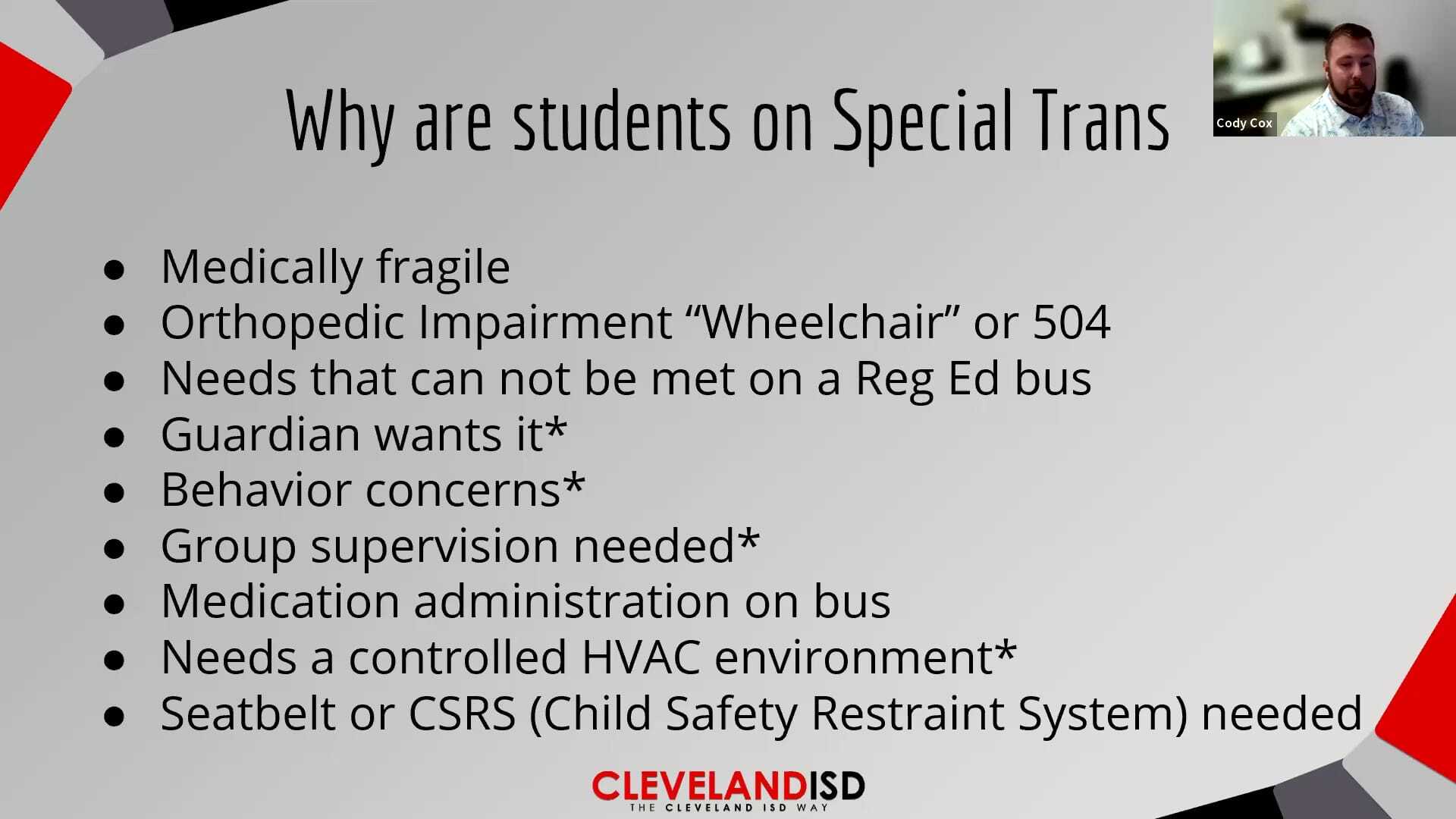 Transporting Students With Disabilities | INFINITI